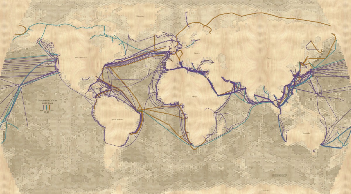 Woodcut Bathymetry Map – Adventures In Mapping