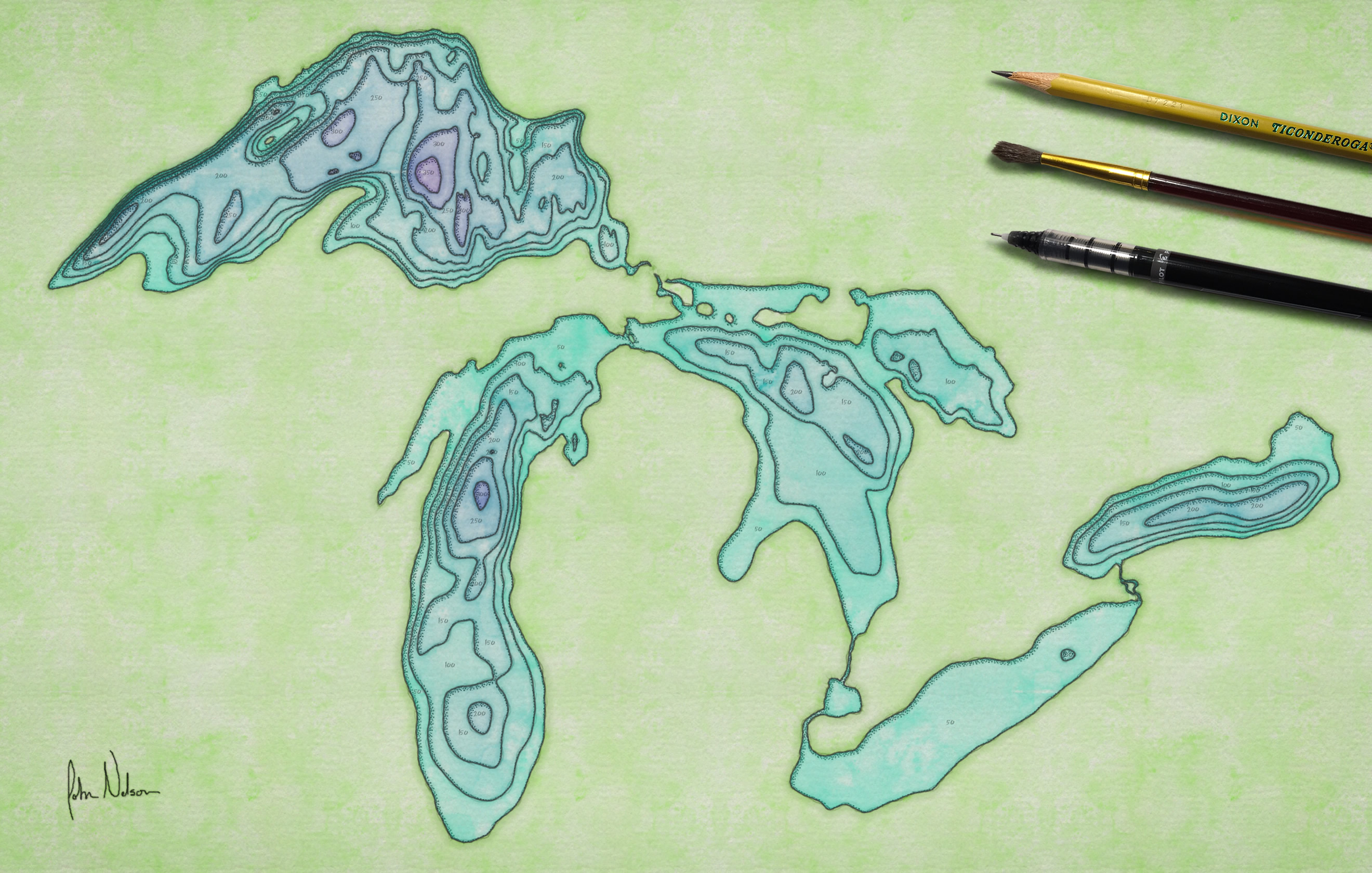 There And Back Again. Dad’s Map as a path from digital to drawn and ...