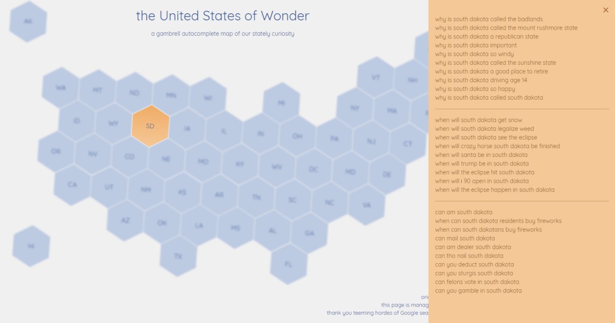 United States of Wonder – Adventures In Mapping
