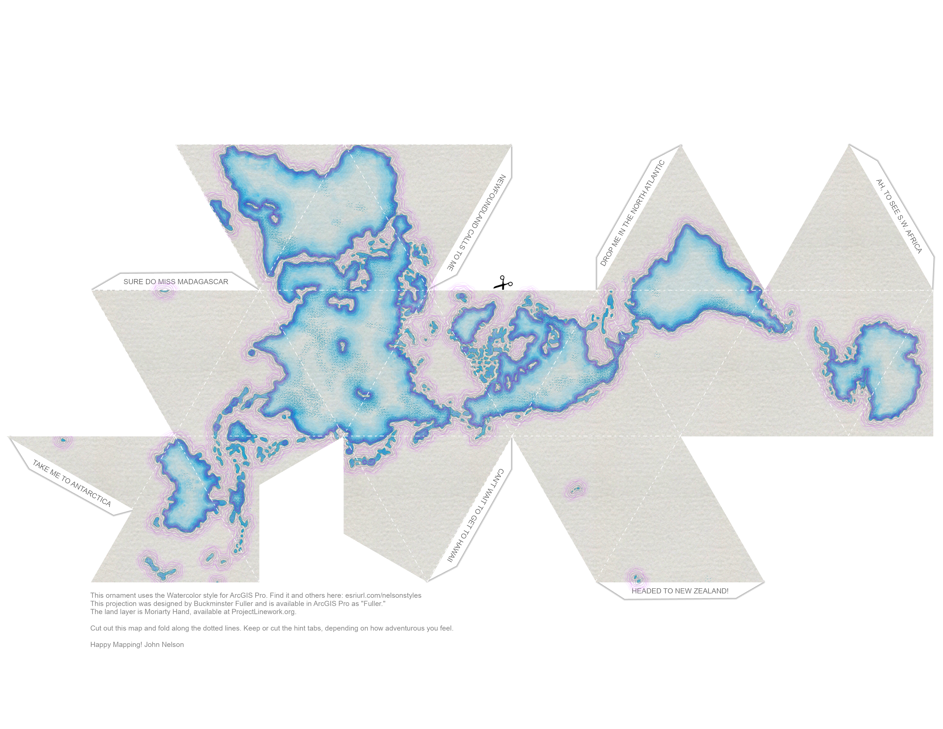 WatercolorPrint – Adventures In Mapping | John Nelson Maps