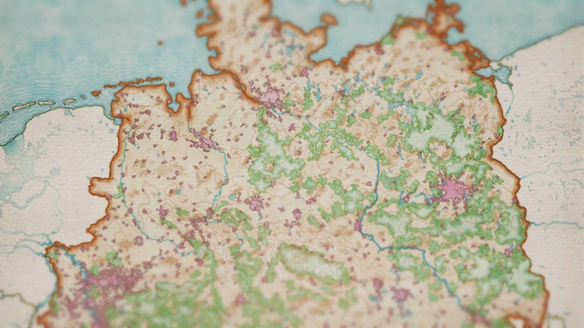 Condensed How-To: Watercolor Map of Germany – Adventures In Mapping