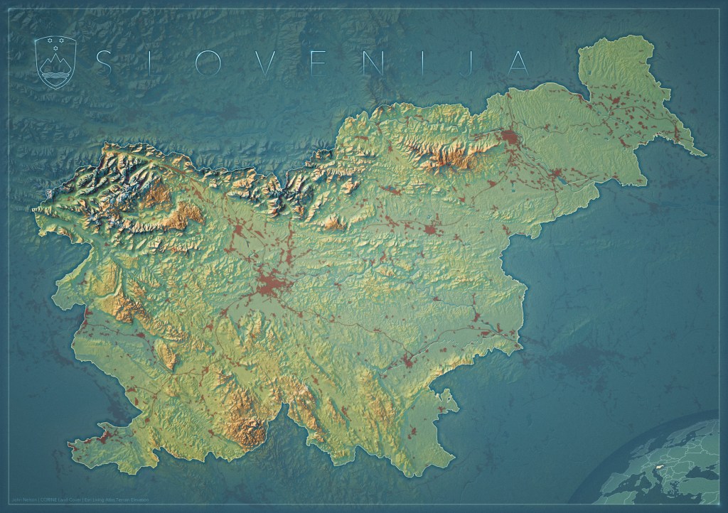 An Imhof-Inspired Map of Slovenia – Adventures In Mapping