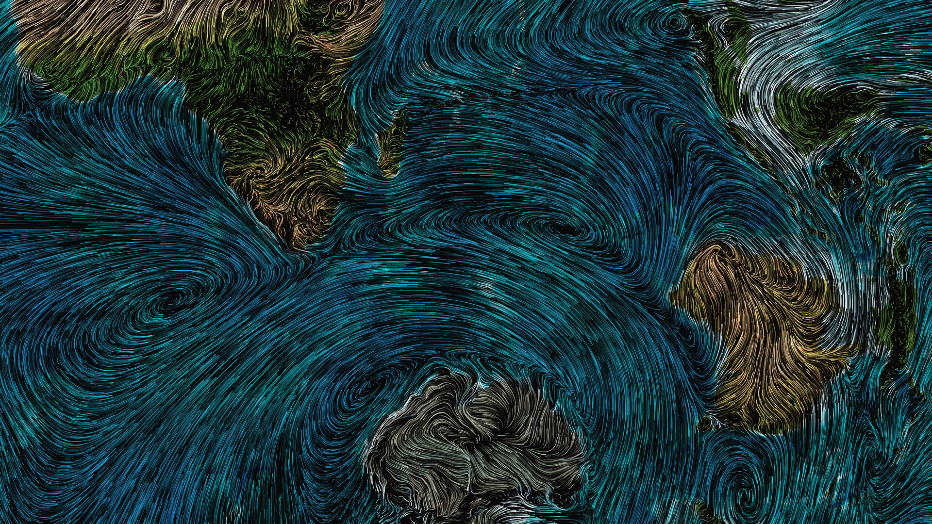 van Gogh style wind map – Adventures In Mapping